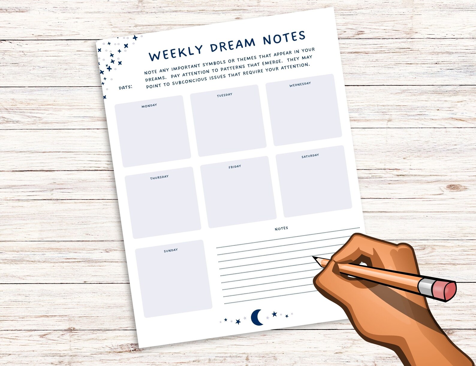 Dream Journal Printable Dream Tracker - Etsy
