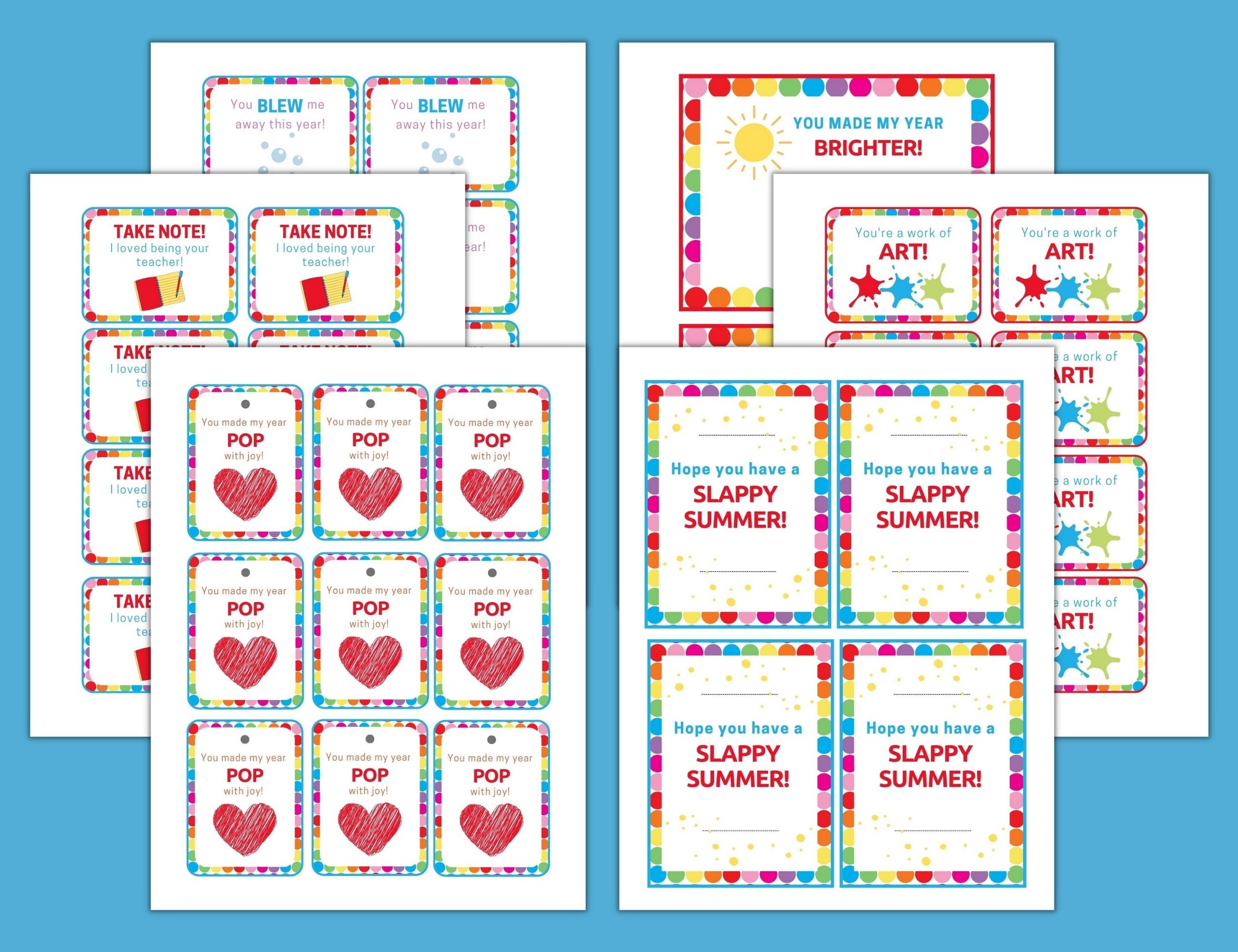 End of Year Student Gifts - Classroom Gift Tags - Etsy