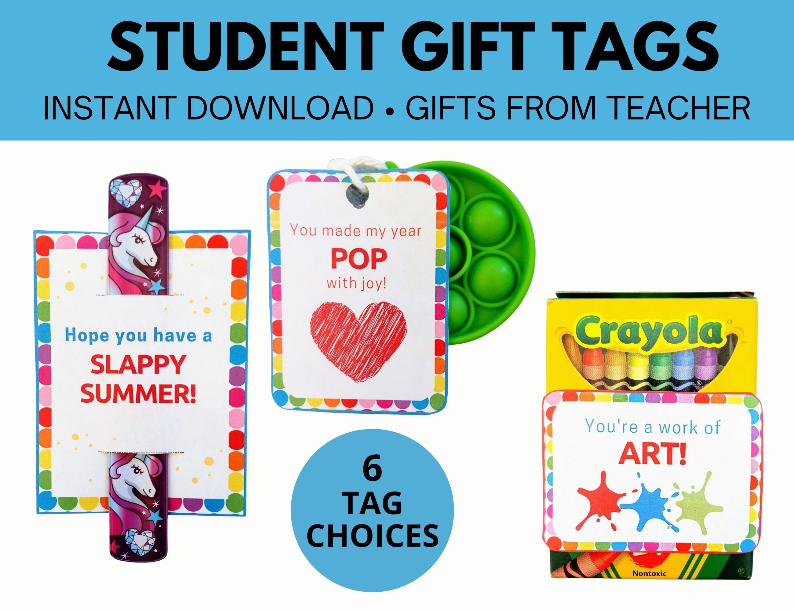End of Year Student Gifts Classroom Gift Tags - Etsy
