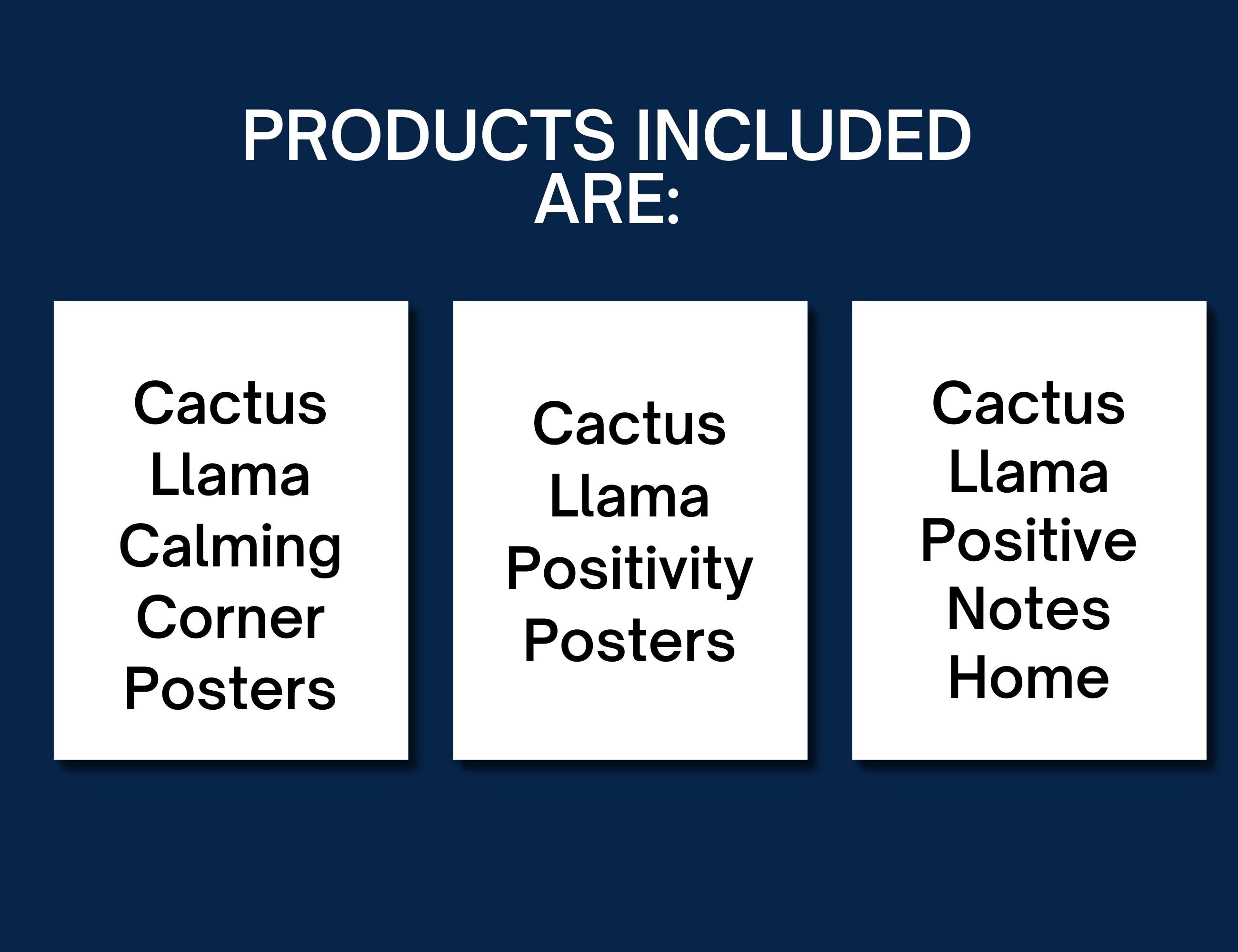 Cactus Llama Classroom Bundle - Etsy