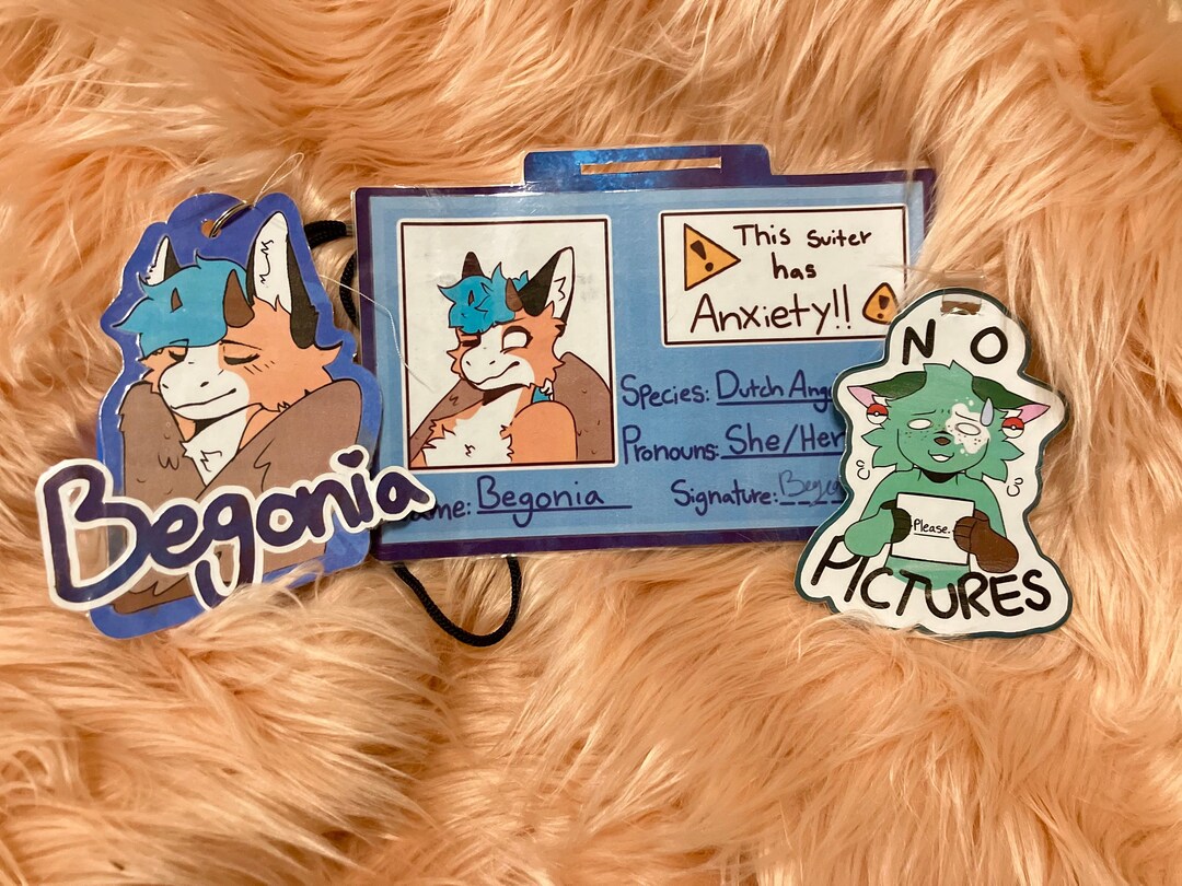 Custom Physical Fursuit Badge fursuit, Cosplay, Etc. READ DESCRIPTION ...