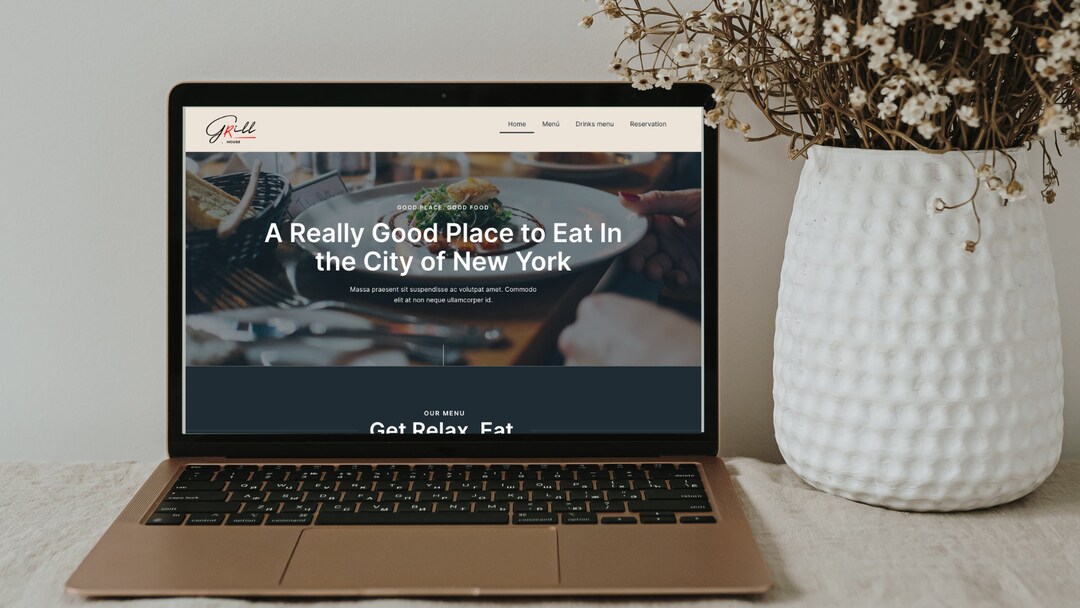 Elementor Restaurant Wordpress Template/ Elementor Template / Elegant Wordpress Theme / - Etsy