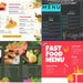 22 Restaurant Menu Card Templates to Edit in Canva - Etsy