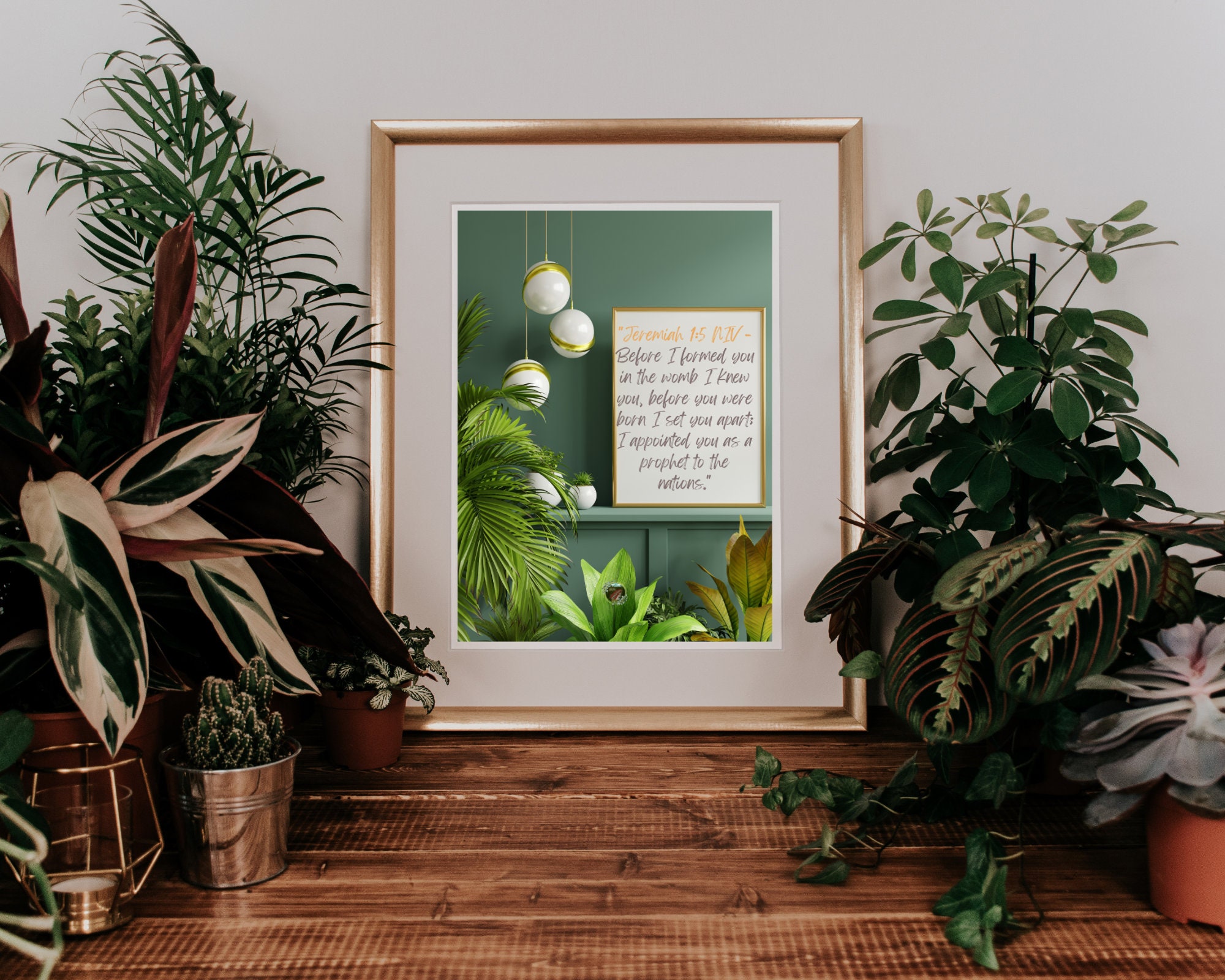 Scripture Wall Art Printable Jeremiah 1:5 Digital - Etsy