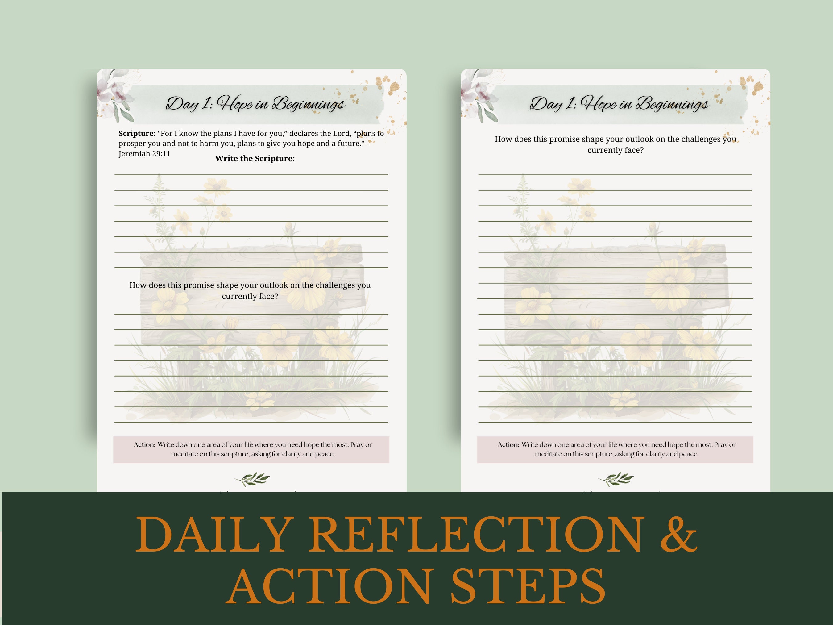 Hope 30-day Scripture Writing Journal Prayer Journal Bible Study ...