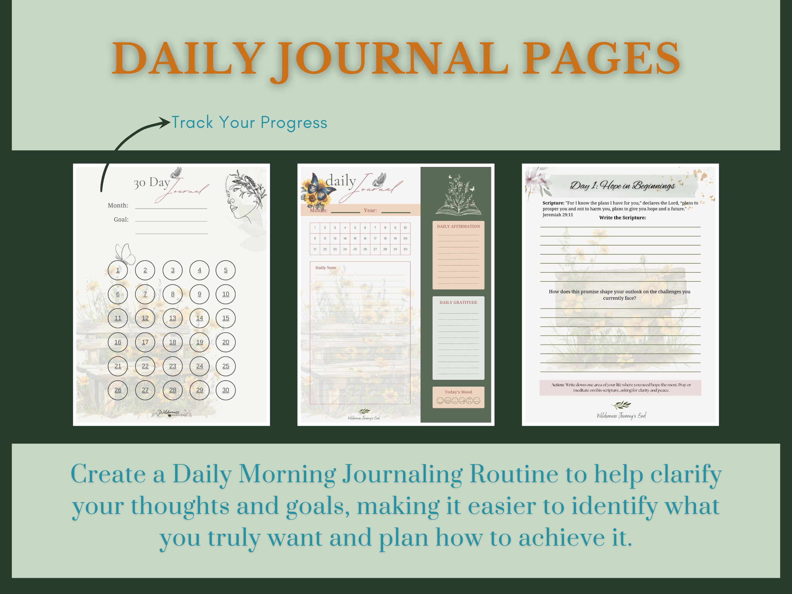 Hope 30-day Scripture Writing Journal Prayer Journal Bible Study ...