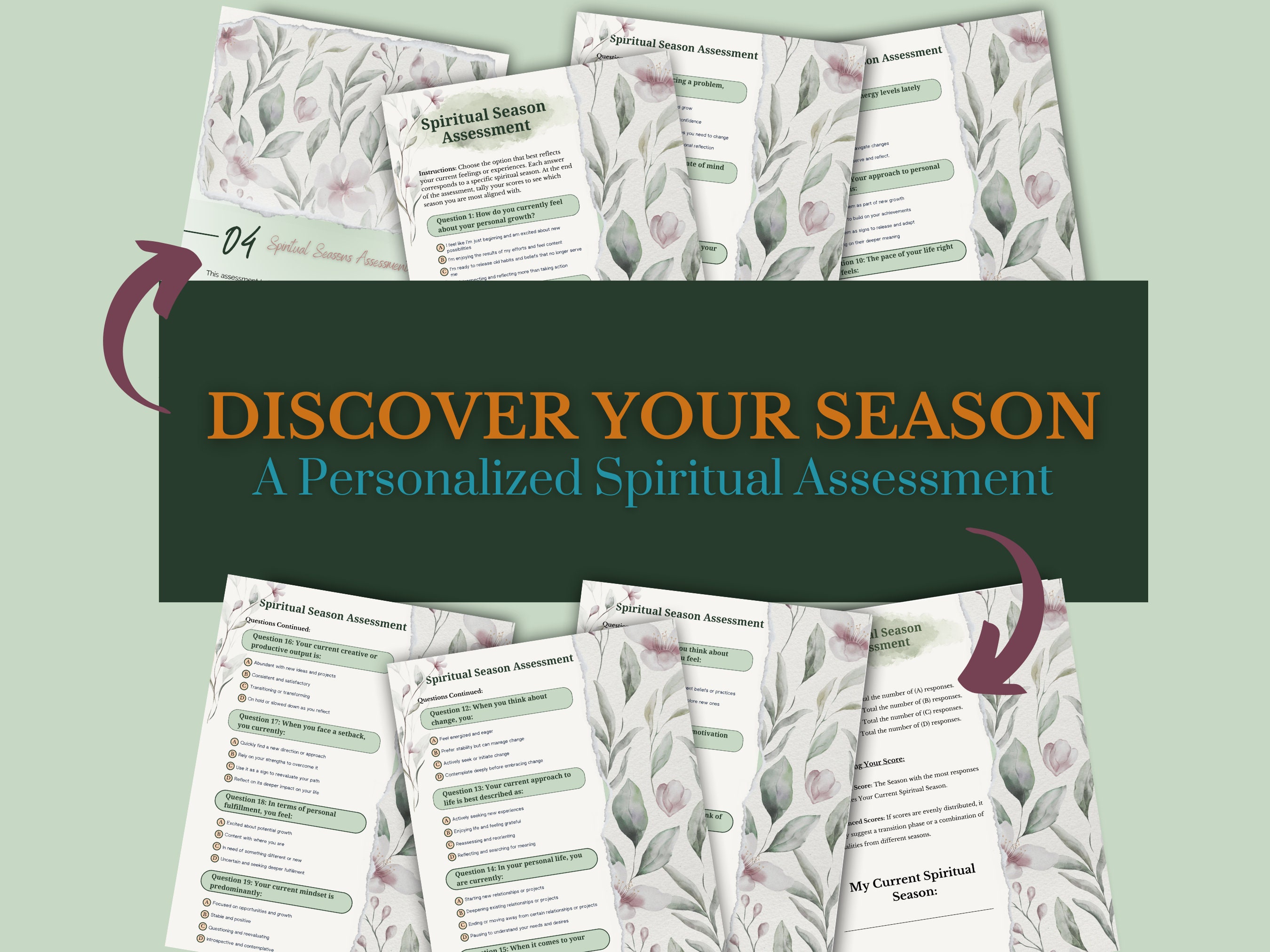 Spiritual Seasons Autumn Bundle Workbook, 30-day Journal, Personal ...