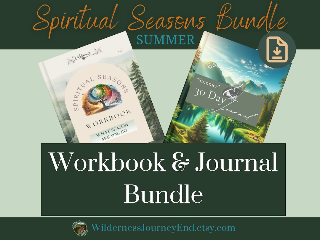 Spiritual Season Summer Bundle Workbook, 30-day Journal, Personal ...