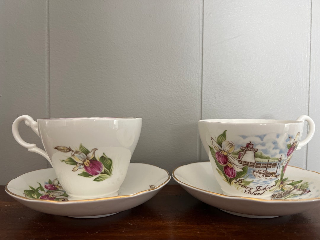 PEI Tea Cup and Saucer - Etsy