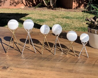 Altar Decoration Crystal Sphere Stand 2 Sphere Holder Modern Boho Stand ...