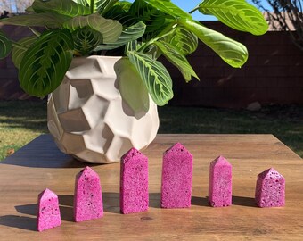 Honeycomb Ruby Point, Ruby Tower, Honeycomb Ruby, Ruby Decor, Gift for Her, Gift for Him ...