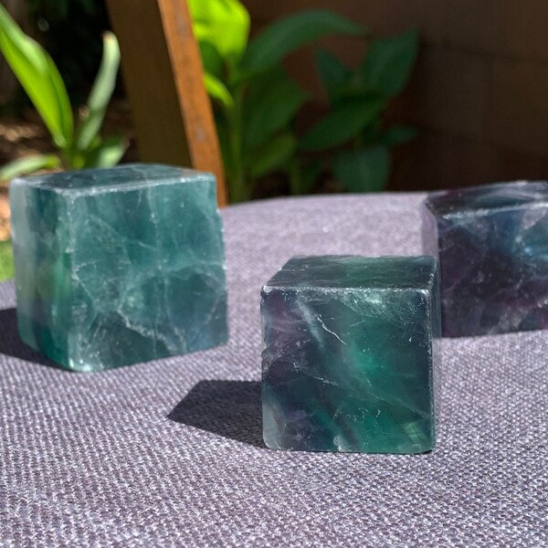 Fluorite Cubes - Etsy