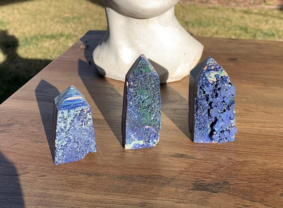 Azurite Malachite Tower - Etsy