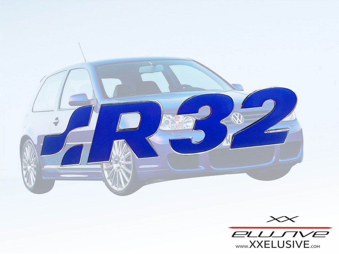 Golf R32 Sticker for MK4 5 R32 Blue Front & Rear Vinyl Badge - Etsy