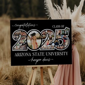 2025 College Graduation Photo Collage, Senior Graduation Ceremony Sign ...