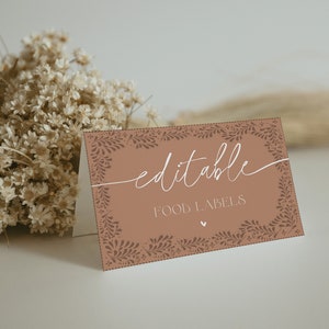 Barro Cielito Lindo Mexican Talavera Inspired Baby Shower Food Label ...