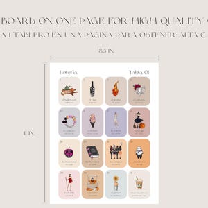 Boho Ghouls Night Out Halloween Loteria, Game, Mexican Loteria, Bingo ...