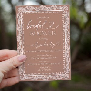 Barro Rustic Inspired Mexican Talavera Bridal Shower Invitation ...