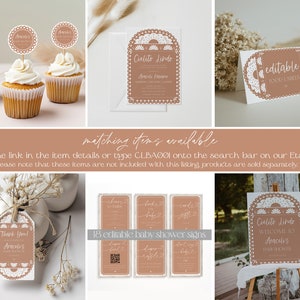 Barro Cielito Lindo Papel Picado Baby Shower Favor Tag, Printable ...