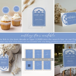 Cielito Lindo Papel Picado Baby Shower Food Tent, Printable Talavera ...