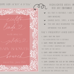 Pink Cielito Lindo Mexican White Talavera Inspired Baby Shower Welcome ...