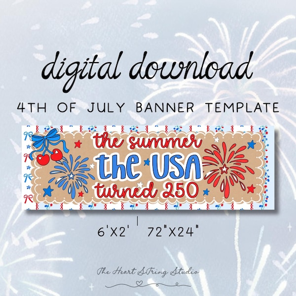July Birthday Banner - Etsy