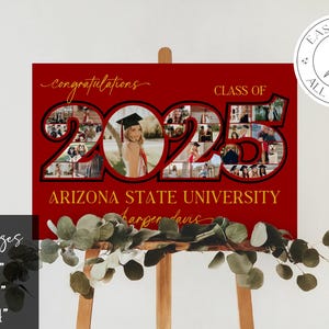2025 College Graduation Photo Collage, Senior Graduation Ceremony Sign ...