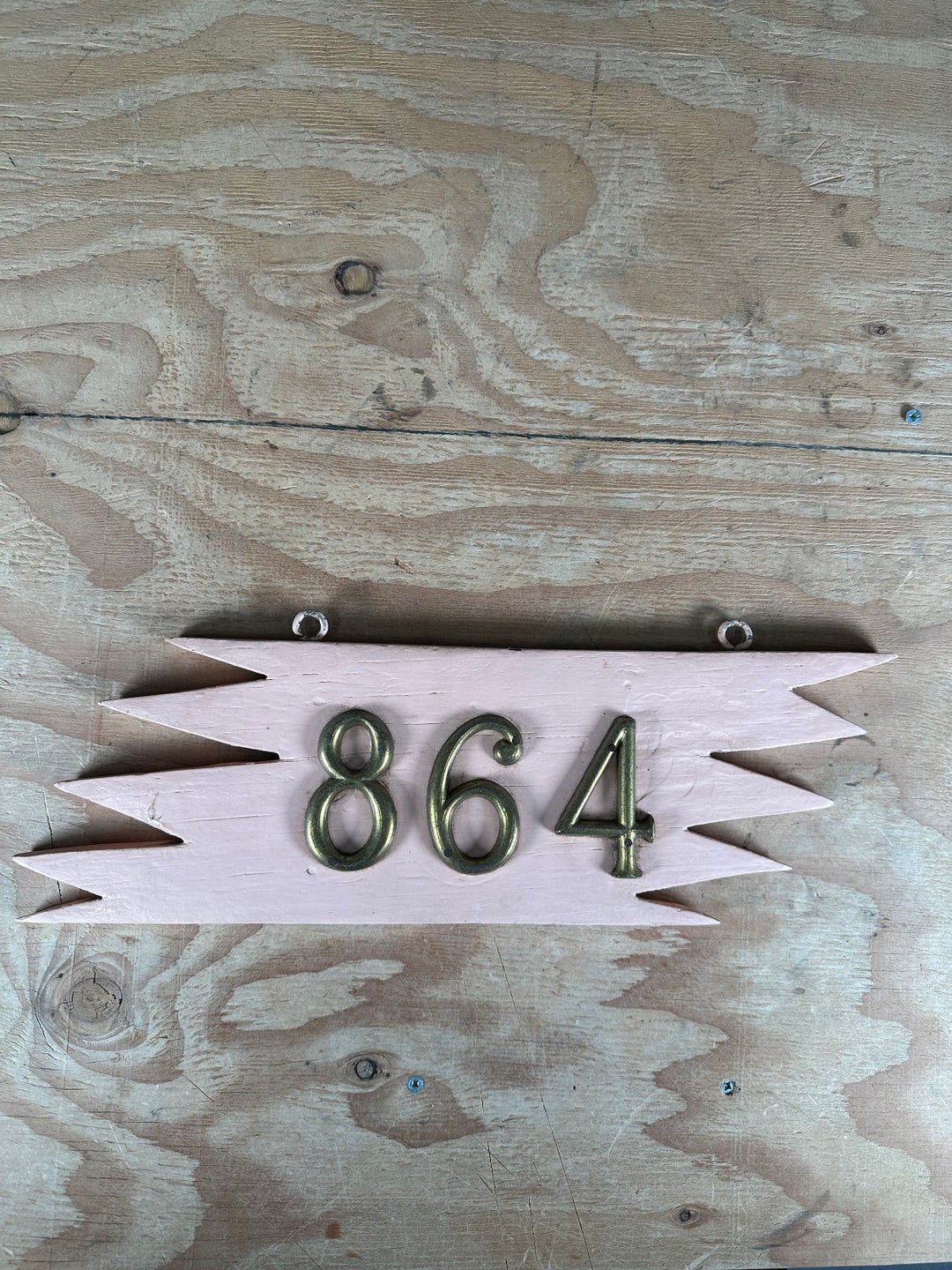 Vintage 1960s Mid Century Modern House Address Sign Plaque Original MCM ...