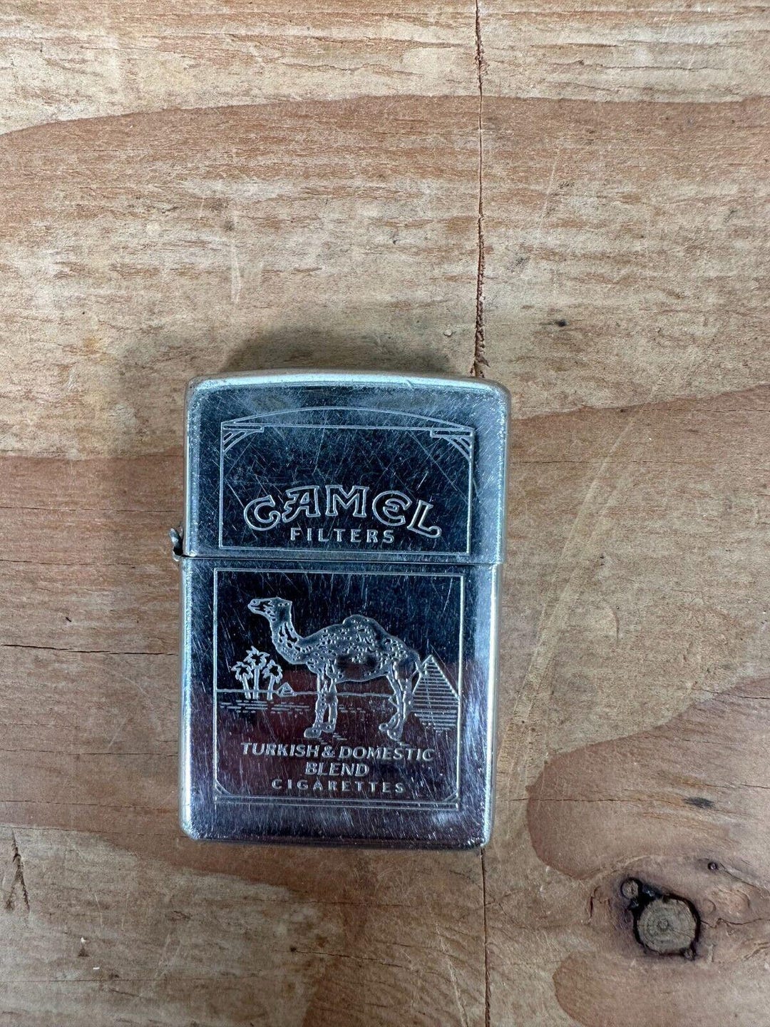 Vintage Camel Cigarettes Zippo Chrome Classic Lighter Double Sided 1994 ...