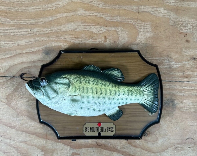 Vintage Gemmy Big Mouth Billy Bass Animated Singing Fish 1999 Working ...