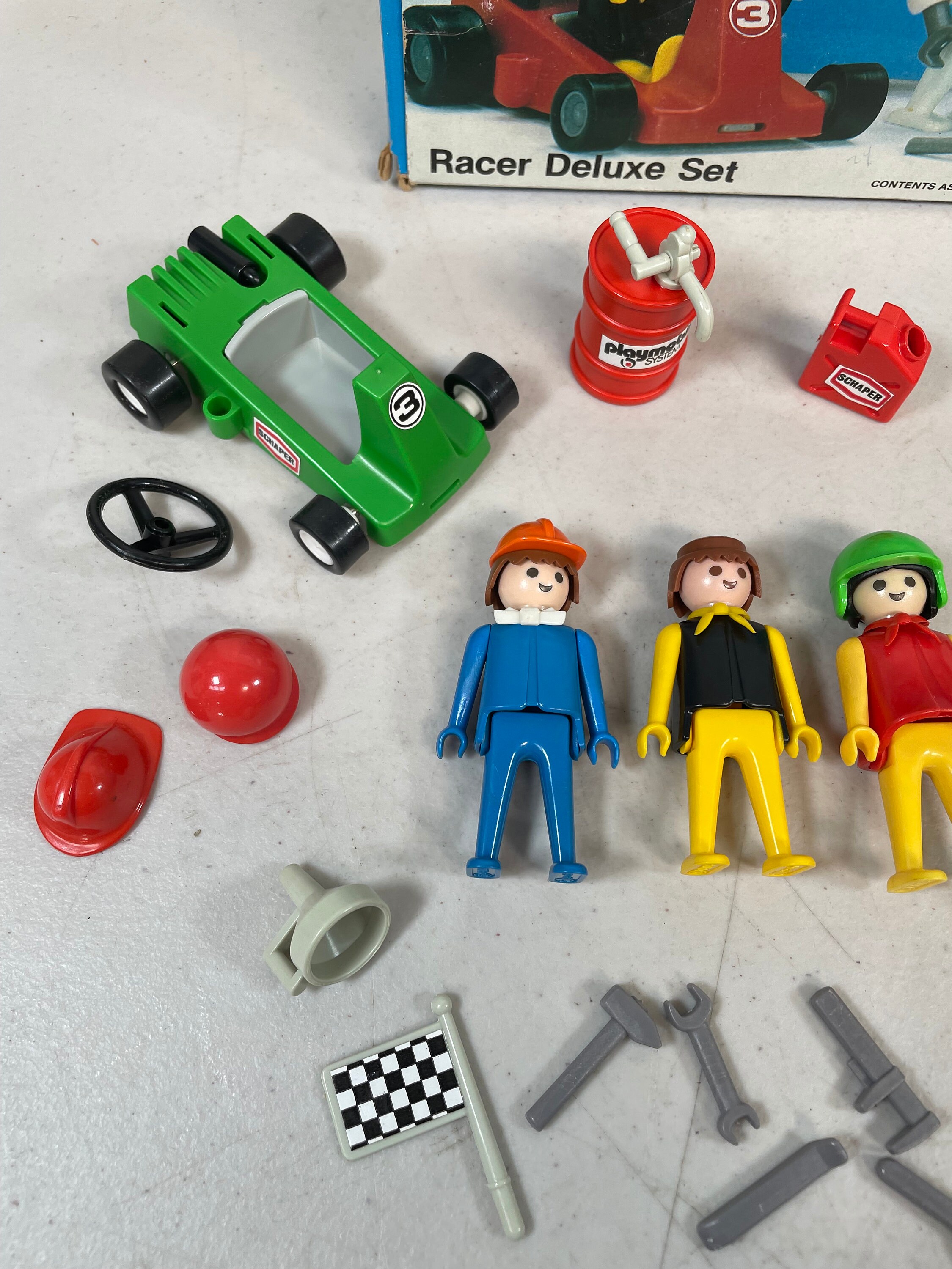 Vintage Playmobil System Race Deluxe Set 2002 Box Schaper Playset 1980 ...