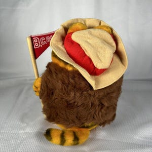 Vintage Plush Garfield Comic Cat NWT New 9" BCOC Cat on Campus Fur Coat ...