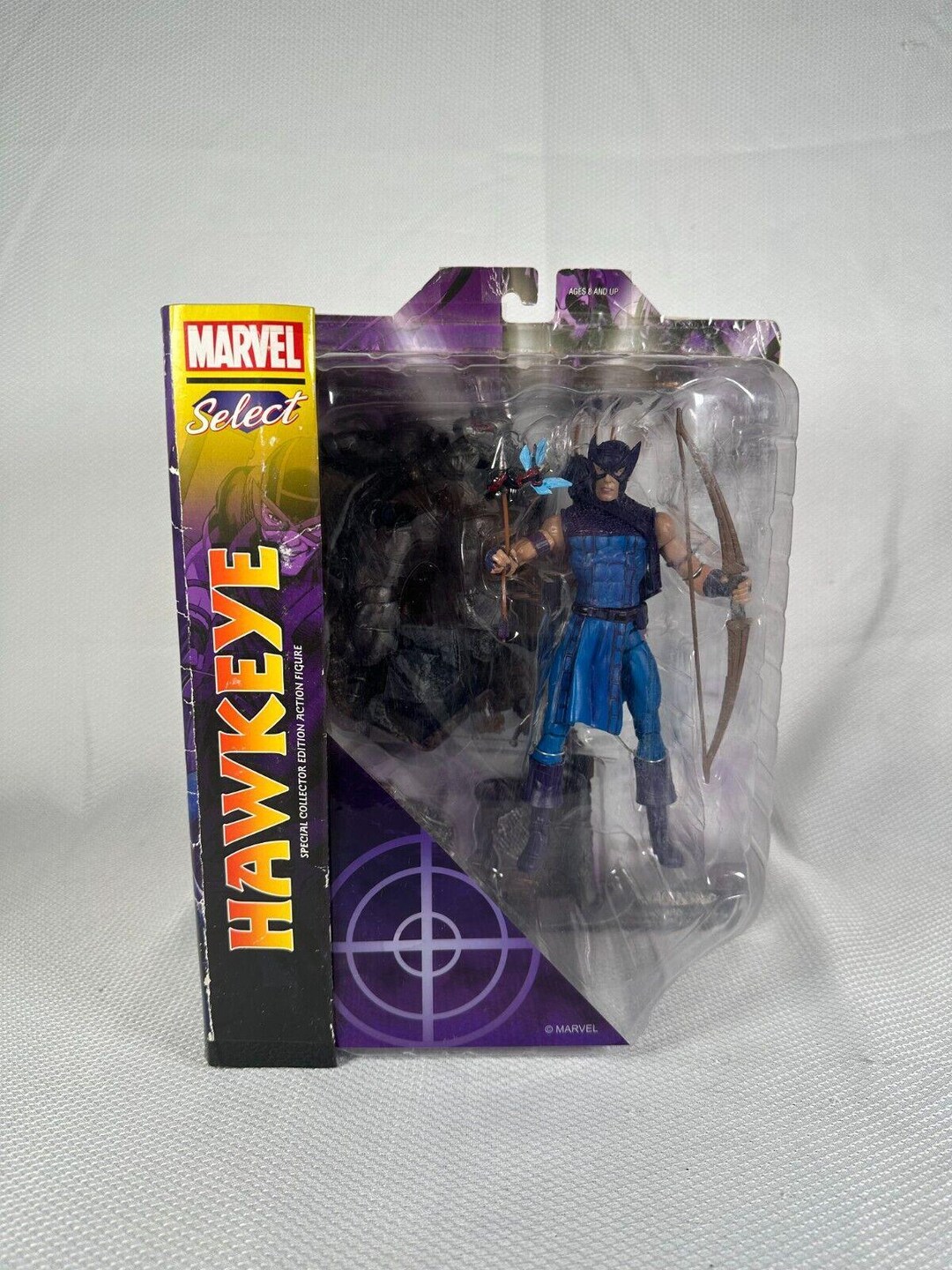 Diamond Select Marvel Classic Hawkeye Action Figure NEW in Box 2014, Marvel Action Figure ...