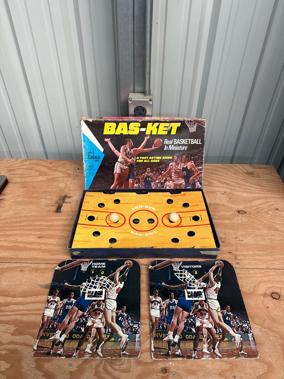 Vintage Cadaco Game Basket Basketball Board Game 1969-70 #165 Made in ...