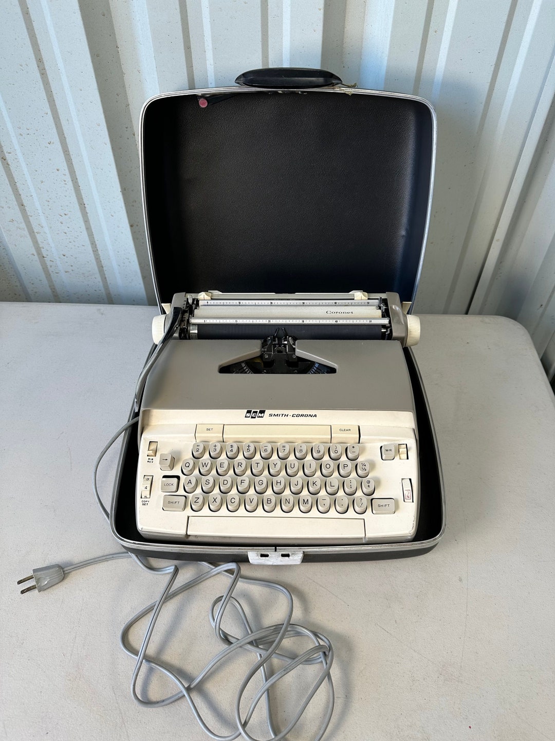 Vintage Smith Corona Coronet Electric Typewriter W/ Carrying - Etsy