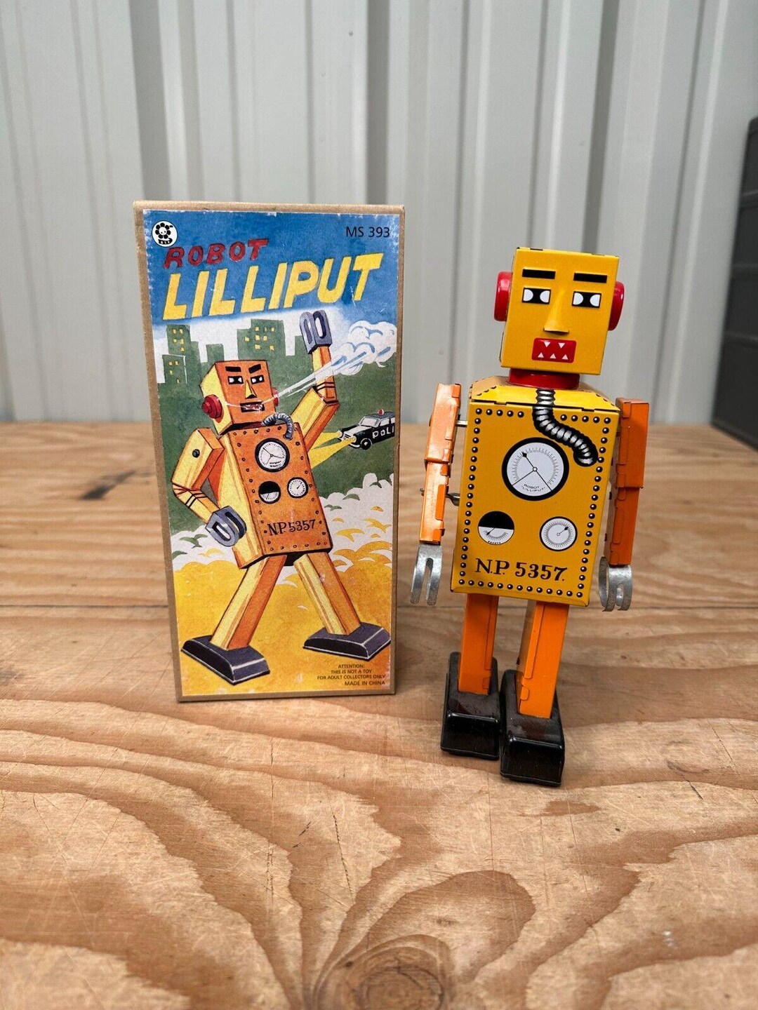 Schylling Robot Lilliput Tin Litho Wind up Vintage Style Toy MS393 W/ Box Works, Vintage Tin ...