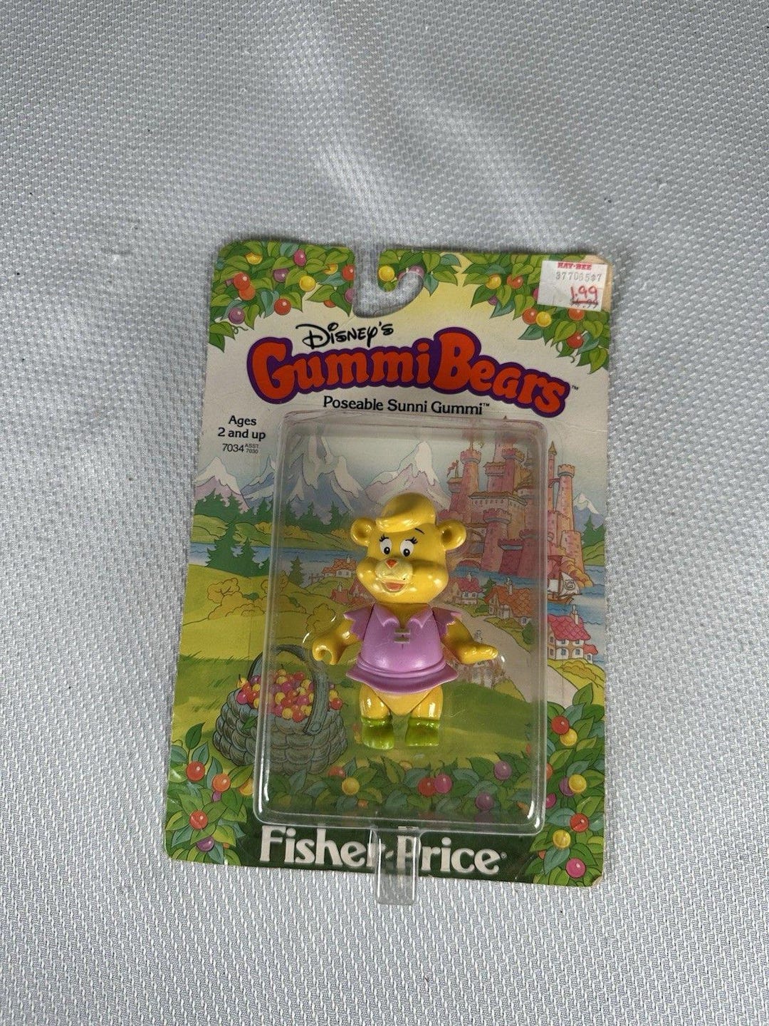Vintage Fisher Price Disney Gummi Bears Action Figure Sunni Gummi 7034 ...