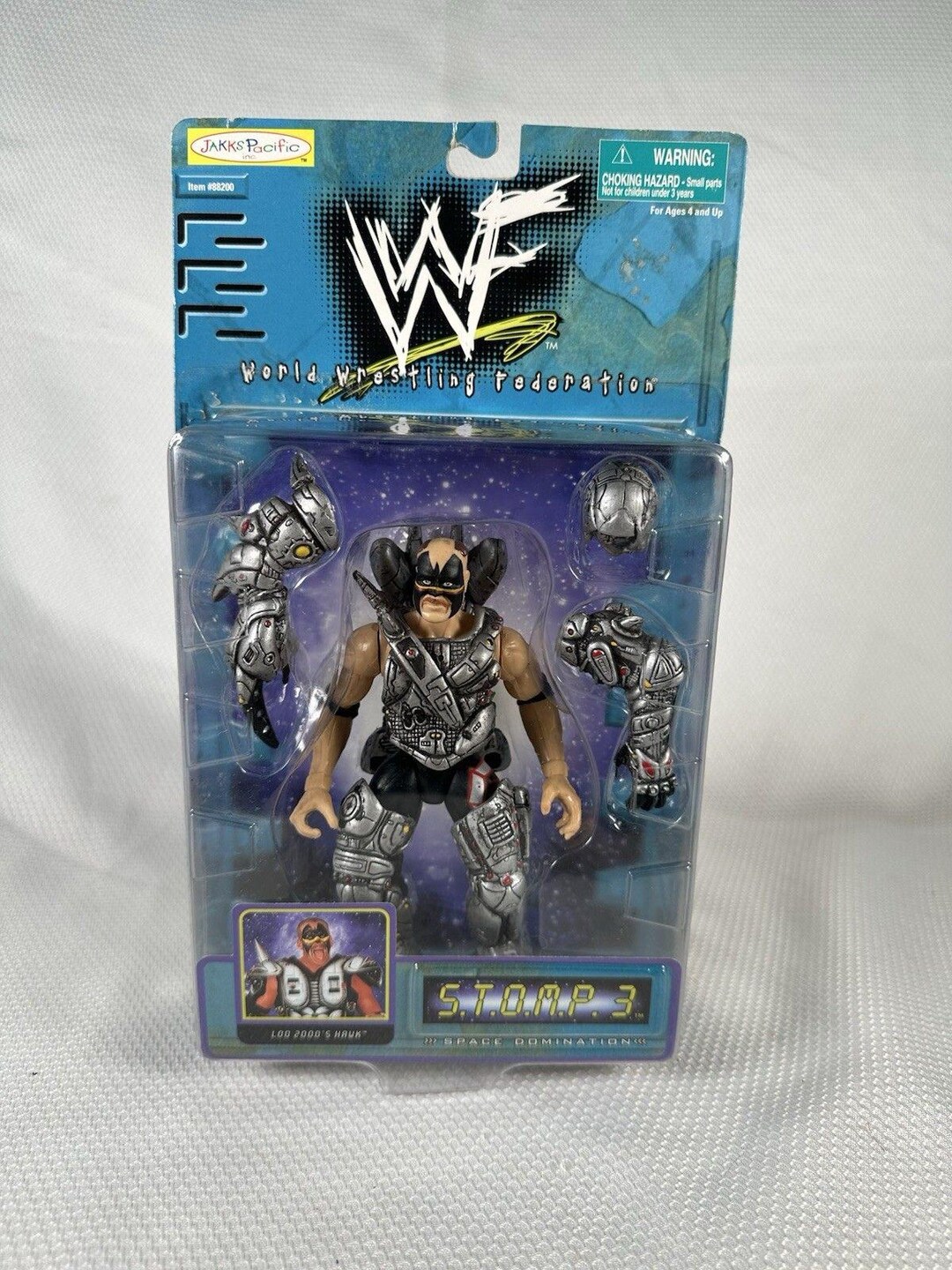 WWF S.T.O.M.P 3 LOD 2000's Hawk Wrestling Action Figure Jakks Pacific ...