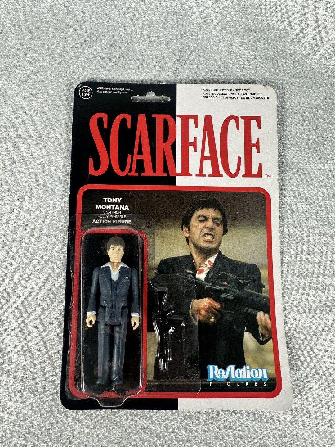 Funko Reaction Scarface Tony Montana 3" Action Figure New on Card ...
