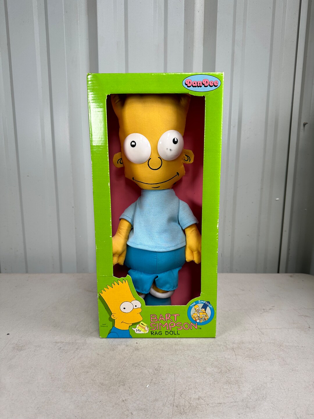 Vintage The Simpsons Bart Simpson Plush Stuffed Rag Doll 1990 Dan Dee
