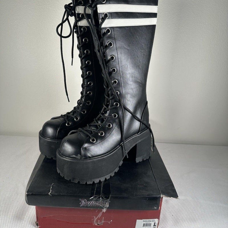 Emo Boots - Etsy