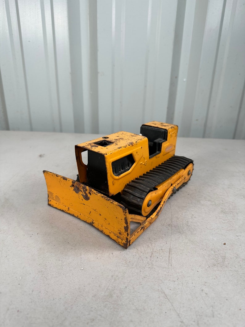 Vintage Tonka T-6 Bulldozer Tractor 1960s Pressed Steel Construction ...