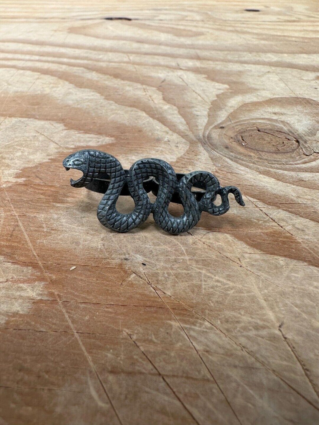 Vintage Two Fingers Snake Serpent Silver Tone Ring Unisex Gothic, Snake ...