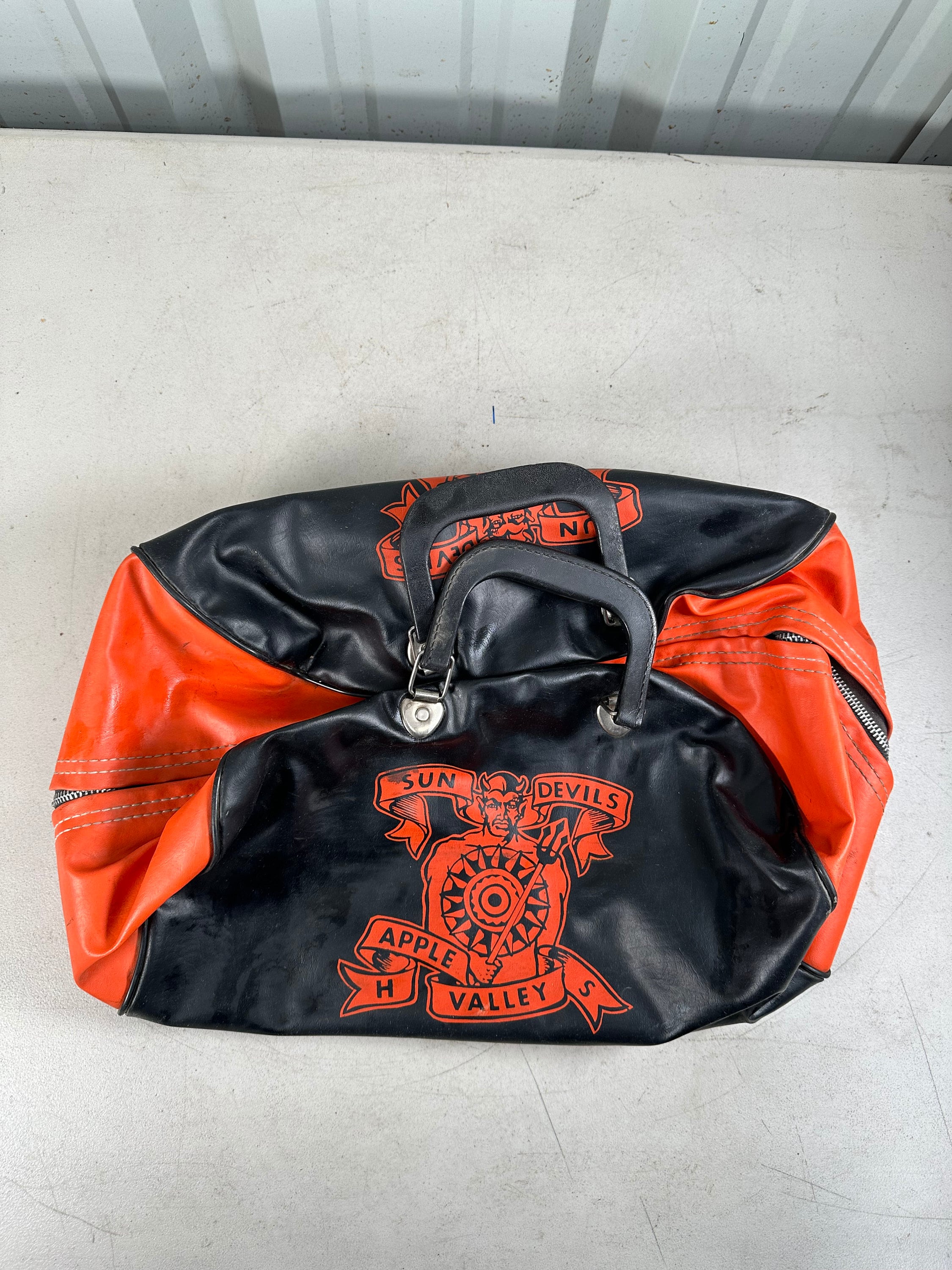 Vintage Sun Devils Apple Valley California High School Leather Gym ...