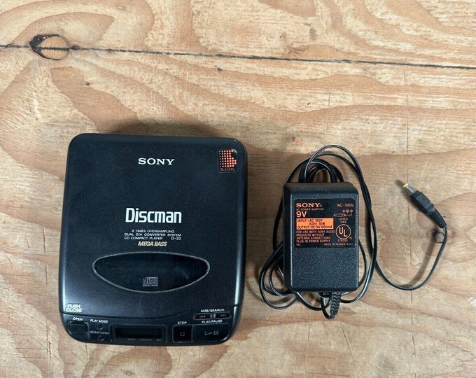 Sony Discman D-33 Portable CD Player Mega Bass Tested Works W/ Power ...