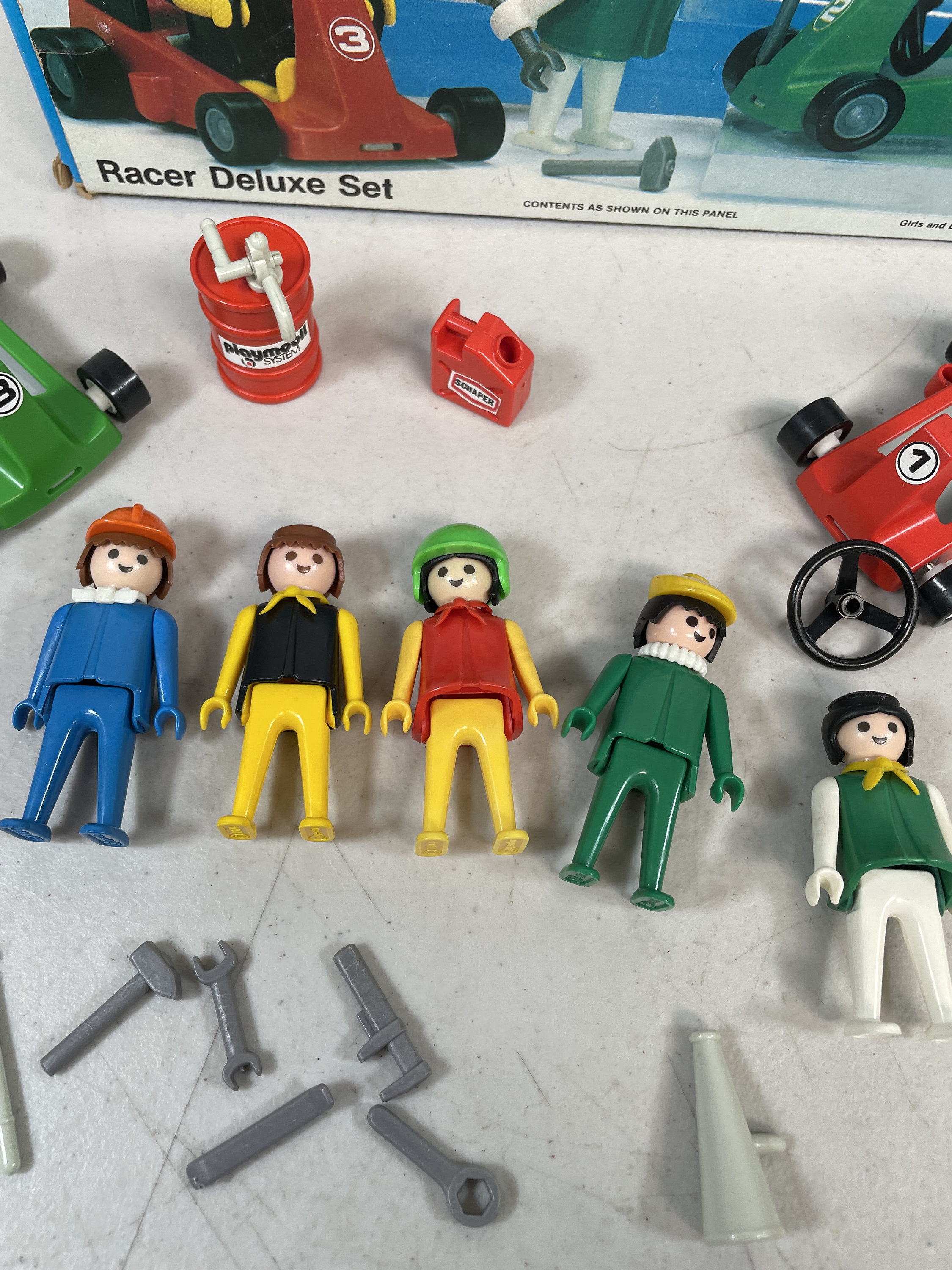 Vintage Playmobil System Race Deluxe Set 2002 Box Schaper Playset 1980 ...