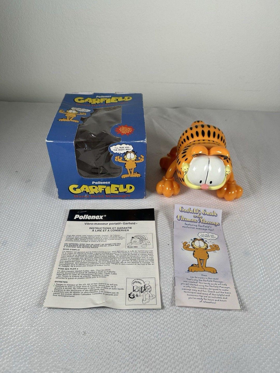 Vintage Garfield Hand Held Massager by Pollenex 1980s WORKS W/ Box ...