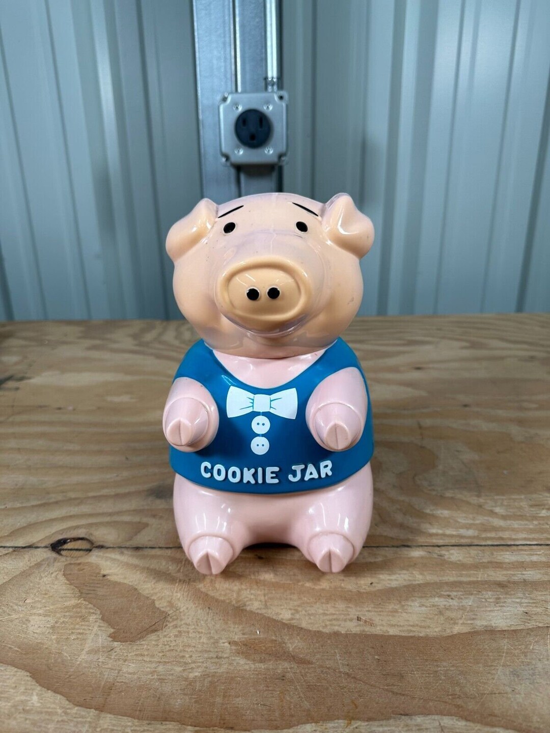 Vintage Plastic Oinking Pig Cookie Jar Fun-damental Too 1990 Canister ...