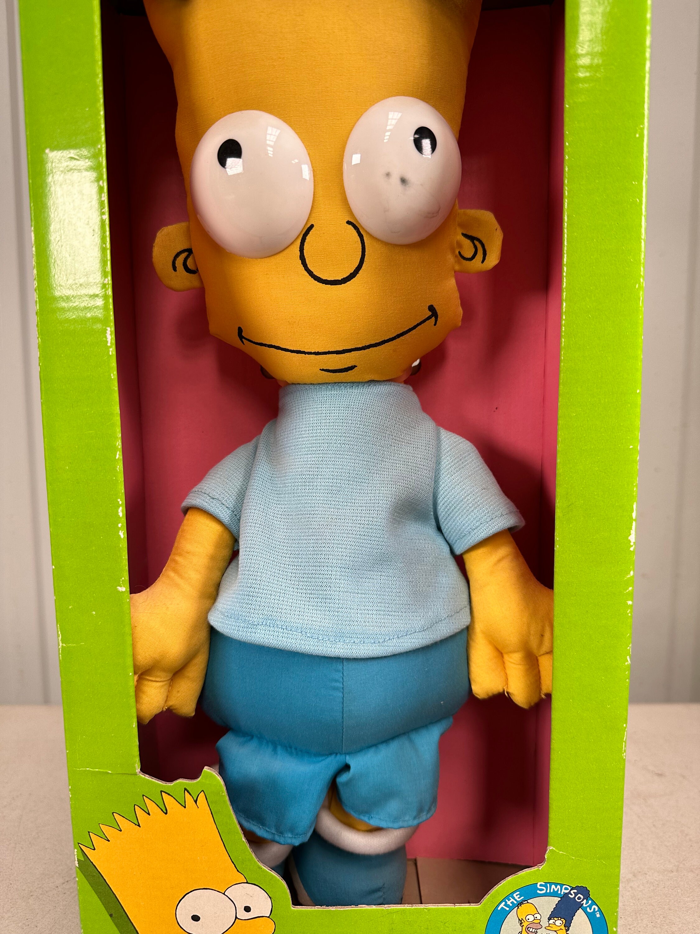 Vintage The Simpsons Bart Simpson Plush Stuffed Rag Doll 1990 Dan Dee