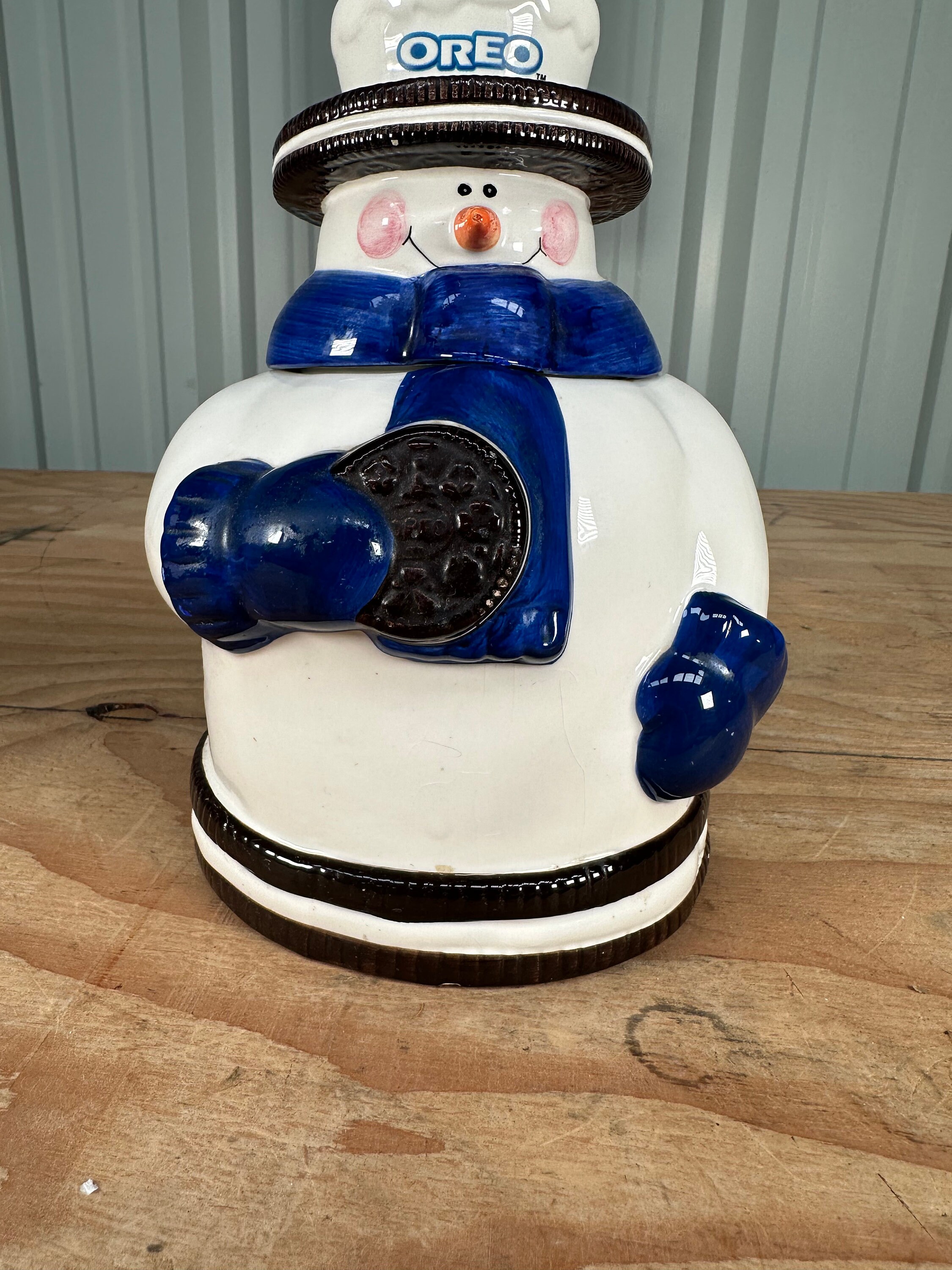 Vintage Houston Harvest Nabisco Oreo Snowman Cookie Jar 2000 31122 ...